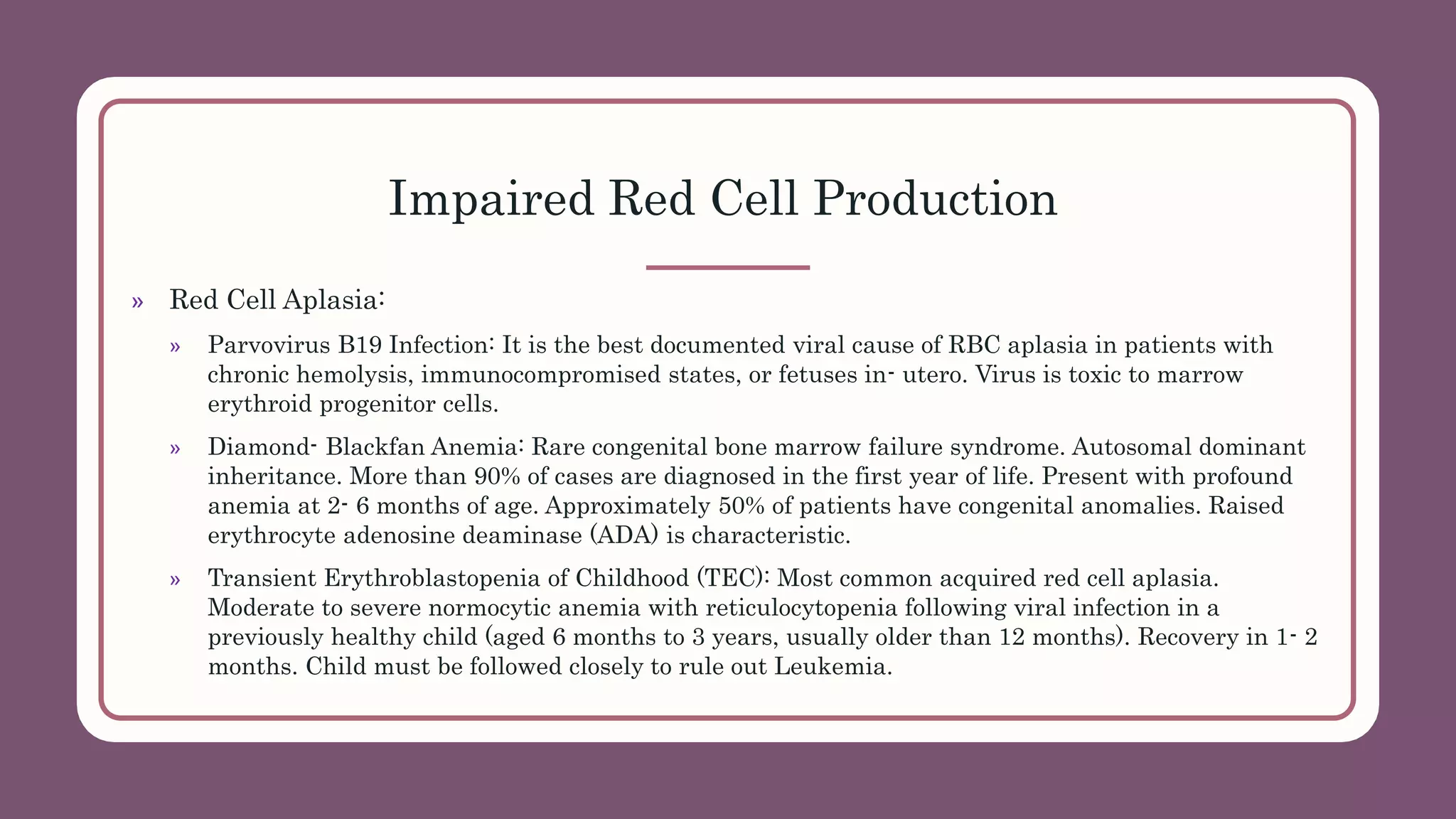 Approach to Pediatric Anemia | PPTX