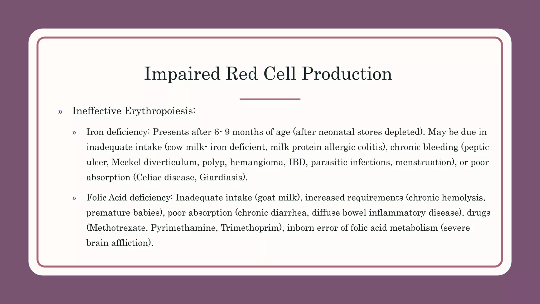 Approach to Pediatric Anemia | PPTX