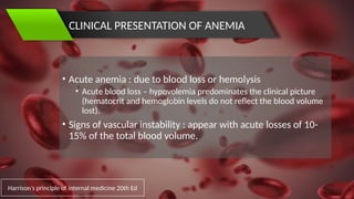 Approach to Anemia - case presentation anemia | PPTX