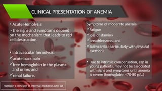 Approach to Anemia - case presentation anemia | PPTX