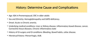 Approach to anemia based on Harrison's book | PPTX