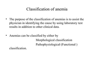 Approach and classification of Anemia.pptx
