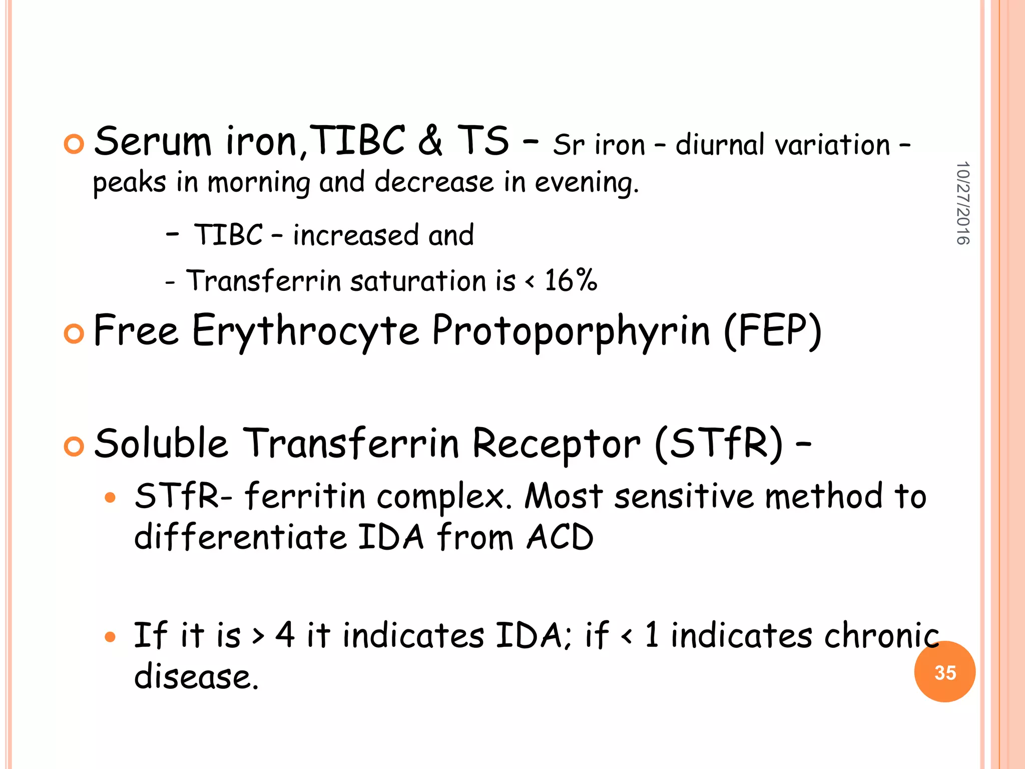 Approach to anemia and iron deficiency anemia | PPTX