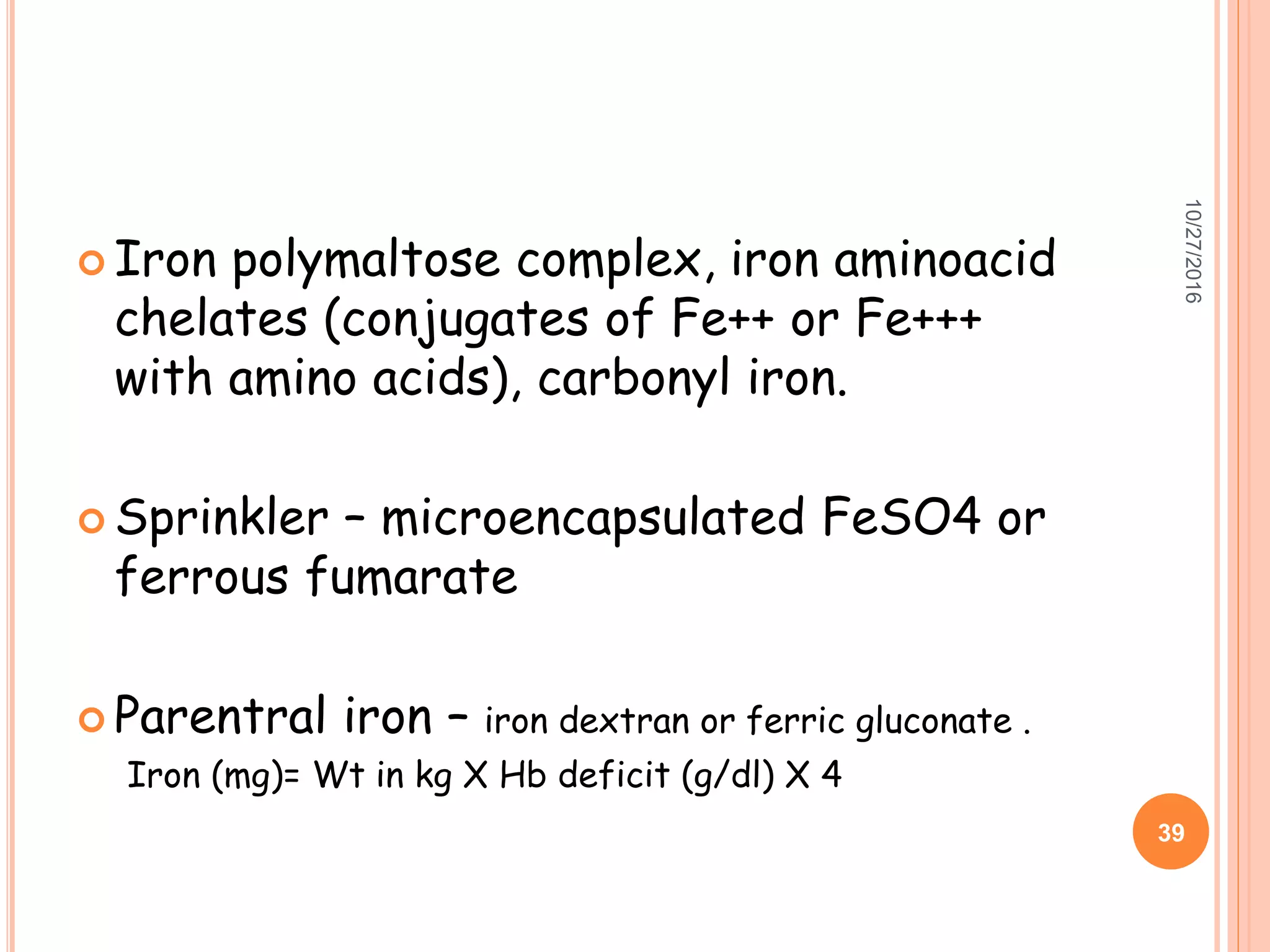 Approach to anemia and iron deficiency anemia | PPTX