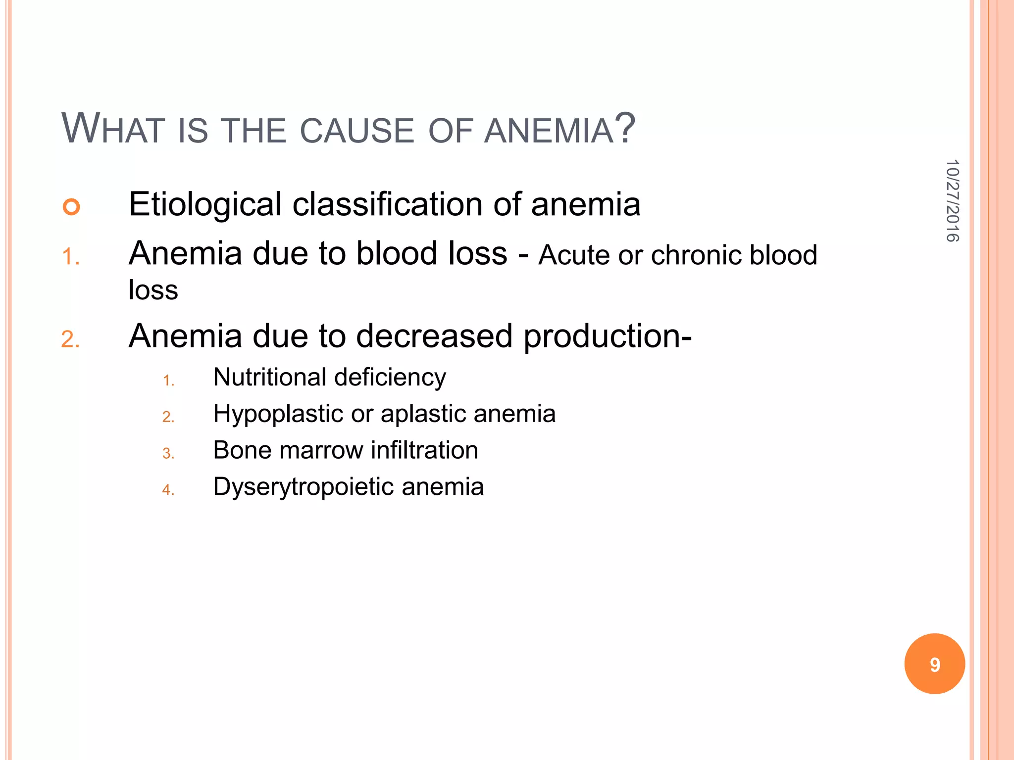 Approach to anemia and iron deficiency anemia | PPTX
