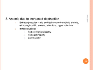 Approach to anemia and iron deficiency anemia | PPTX