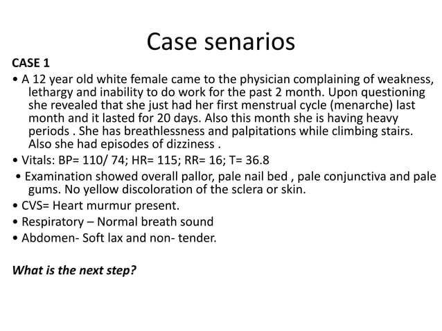 Approach to anemia in children | PPTX | Blood Disorders | Diseases and ...