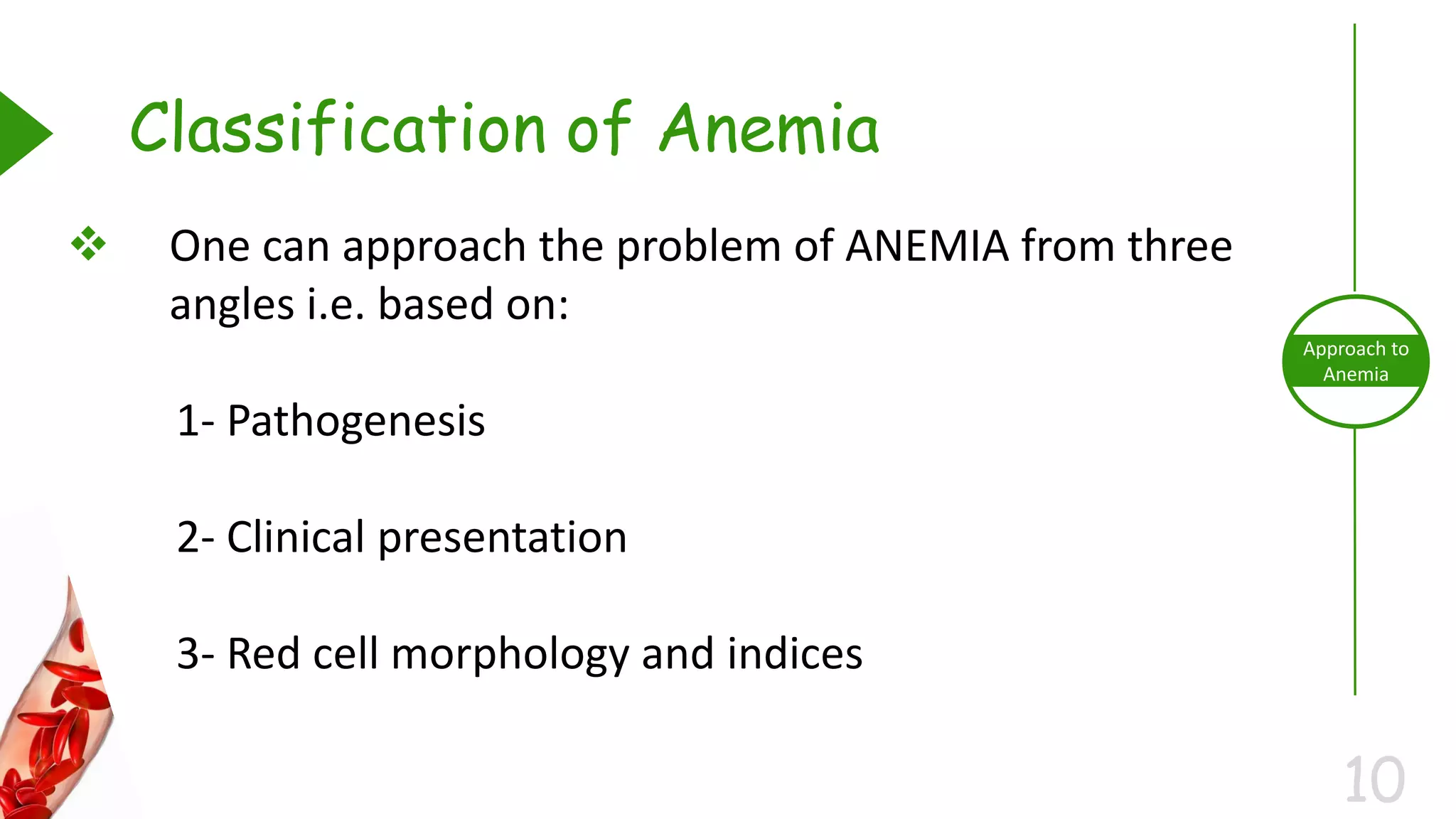 Approach to anemia ppt | PDF