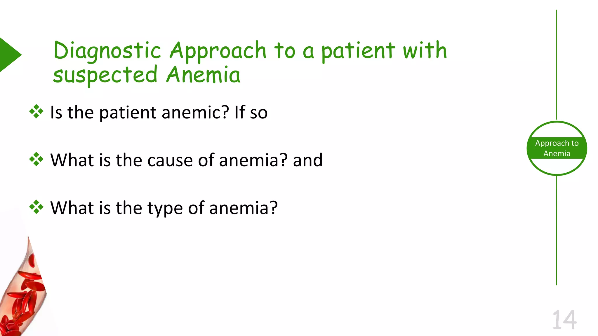 Approach to anemia ppt | PDF