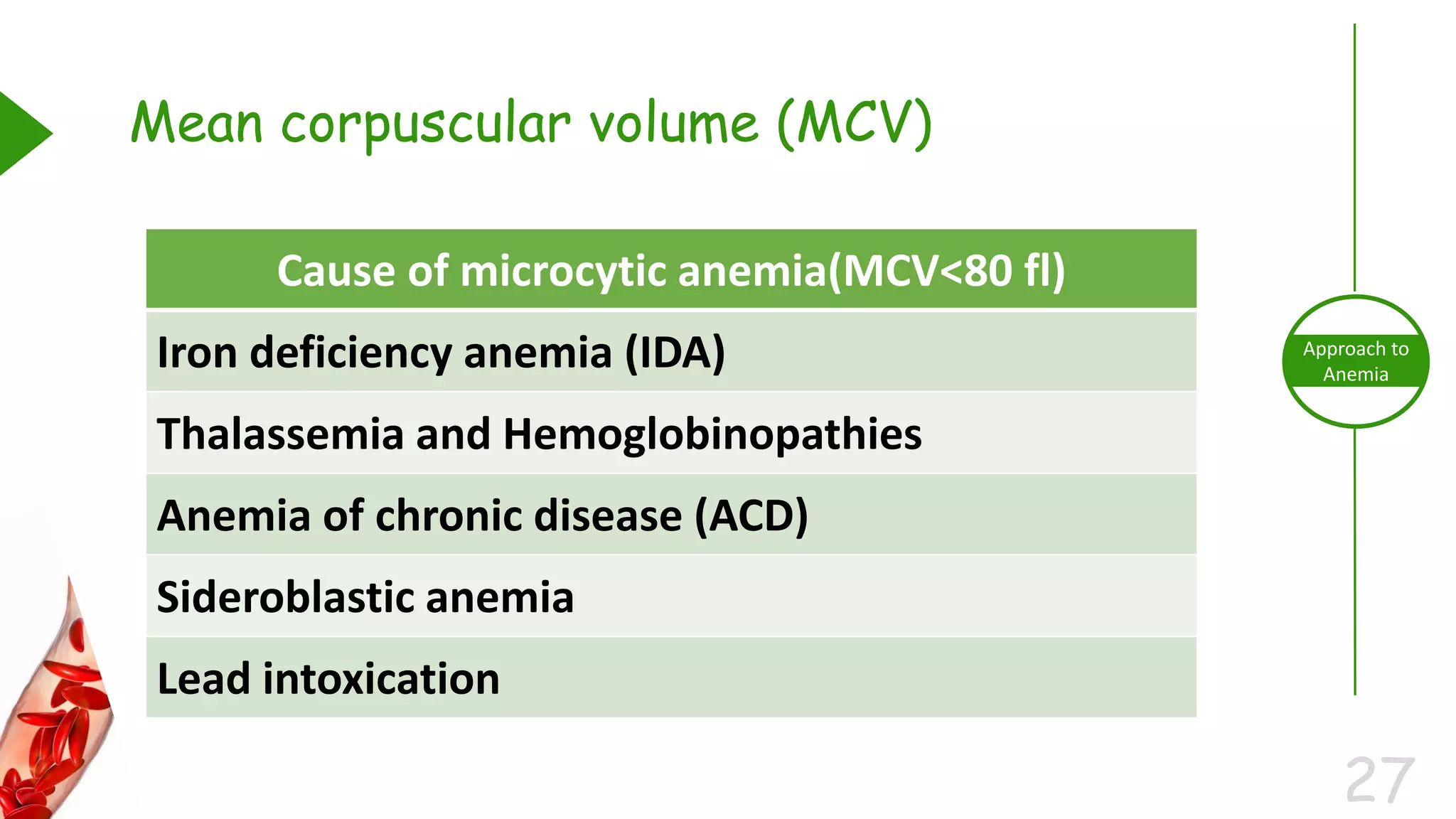 Approach to anemia ppt | PDF
