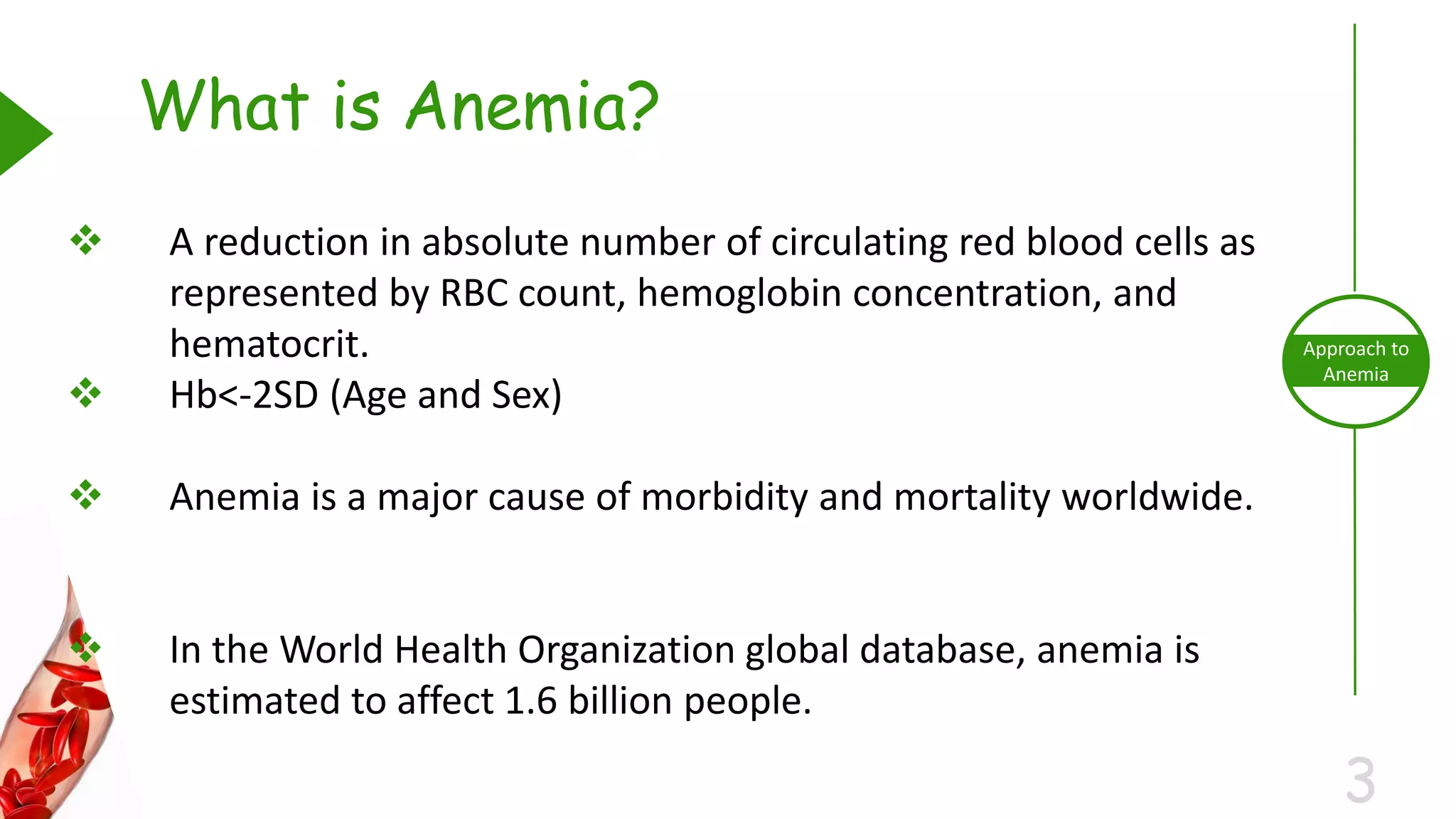 Approach to anemia ppt | PDF