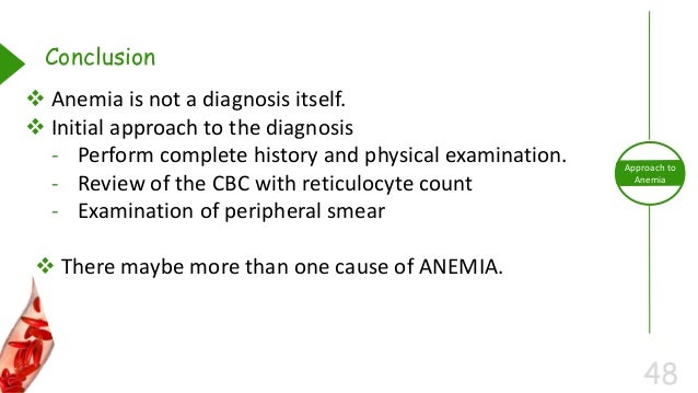 Approach to anemia ppt