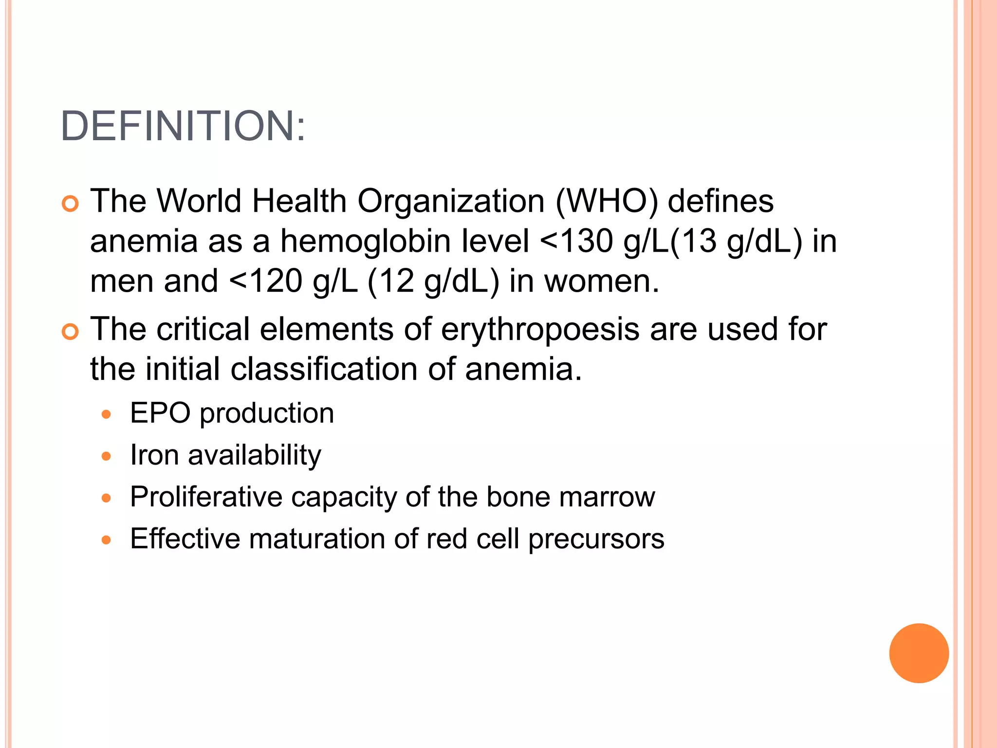 Approach to anemias | PPTX