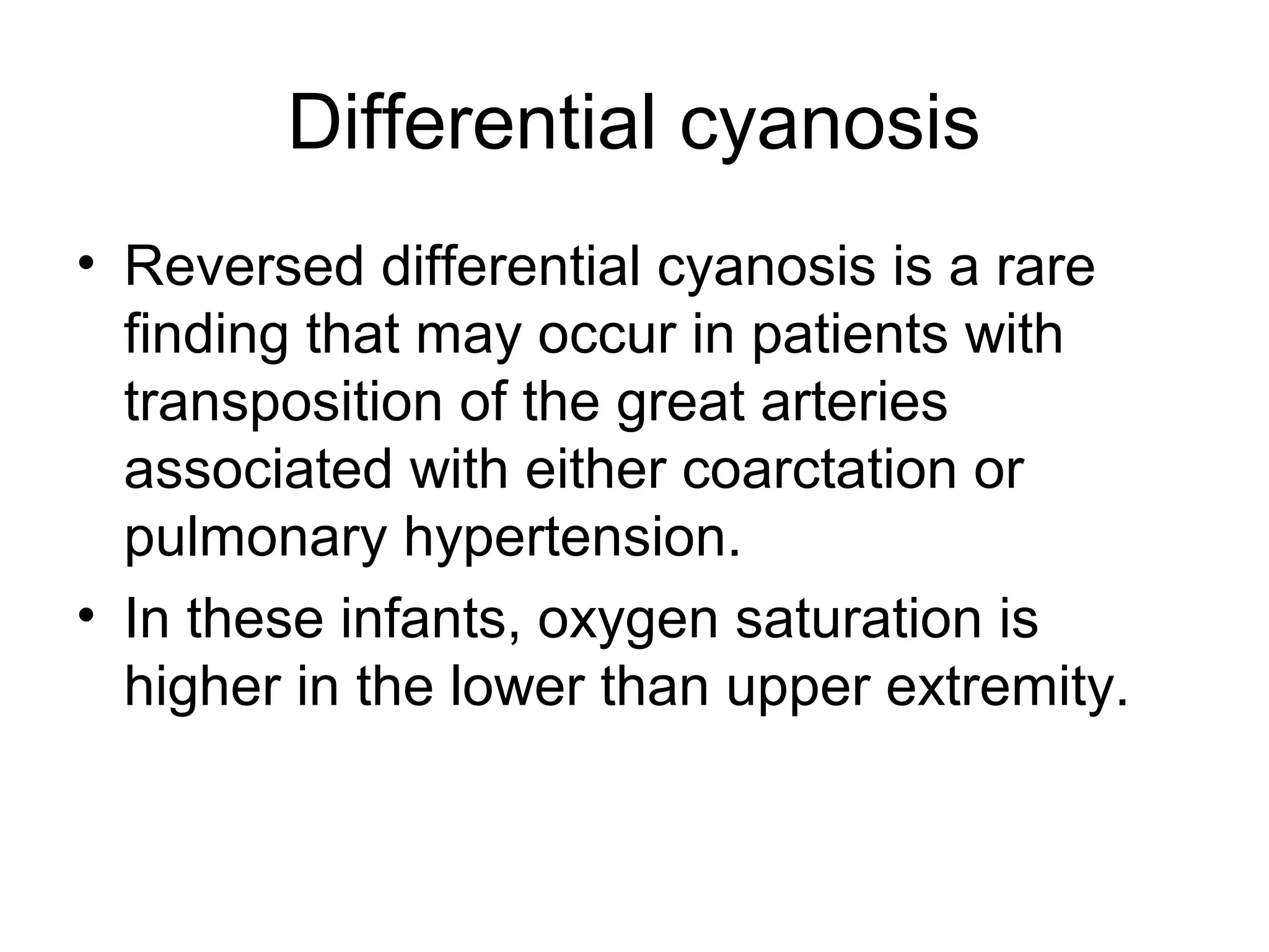 Approach to a neonate with cyanosis | PPT