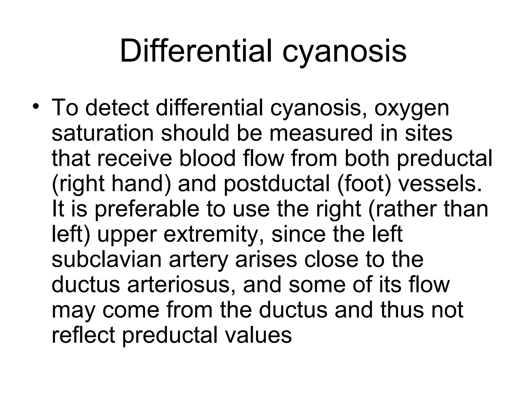 Approach to a neonate with cyanosis | PPT