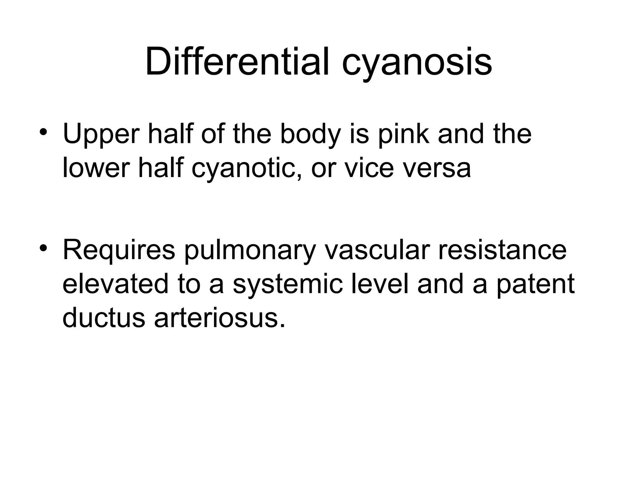 Approach to a neonate with cyanosis | PPT
