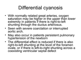 Differential Cyanosis