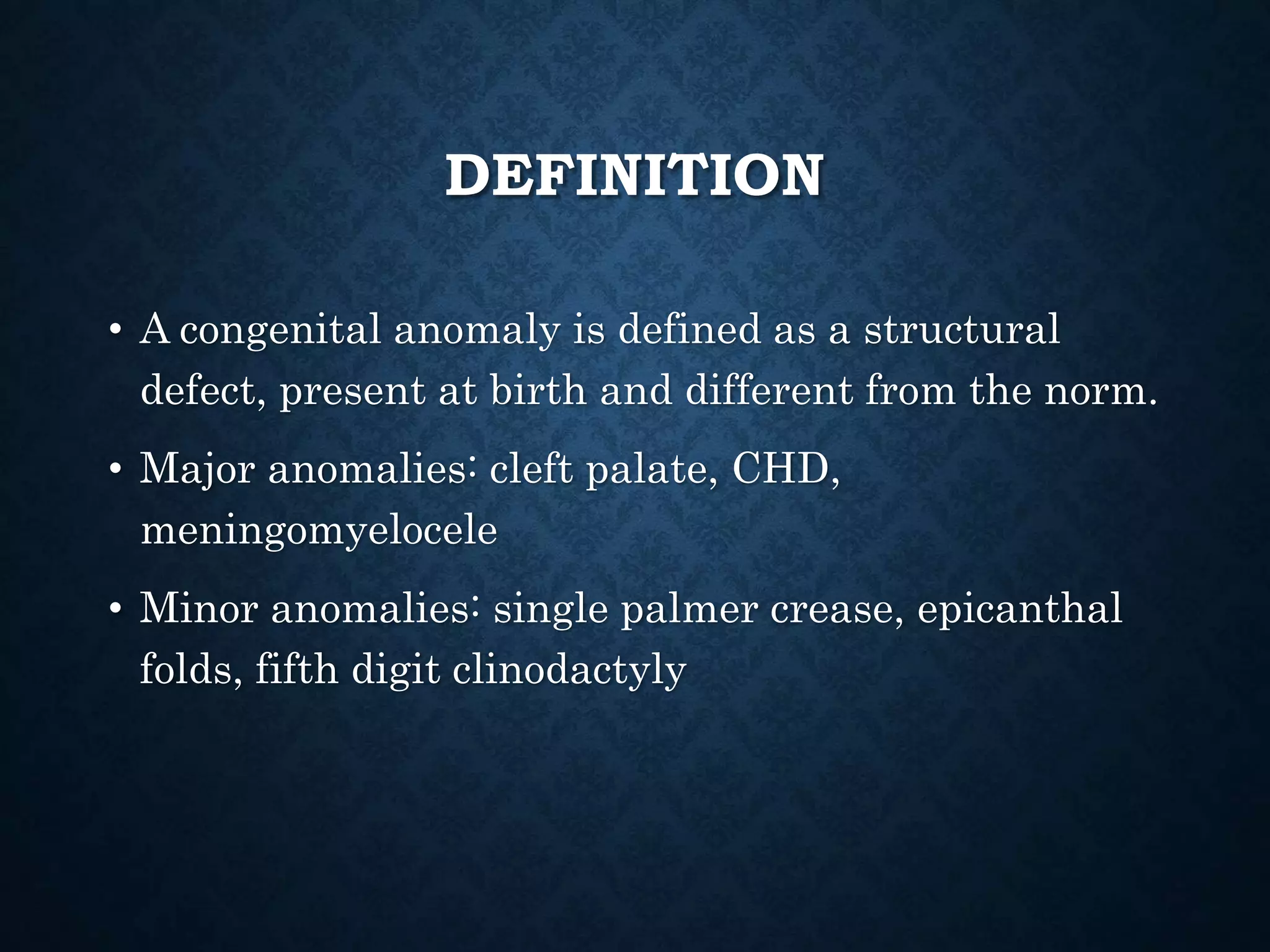 Approach to a newborn with multiple congenital anomaly | PPTX