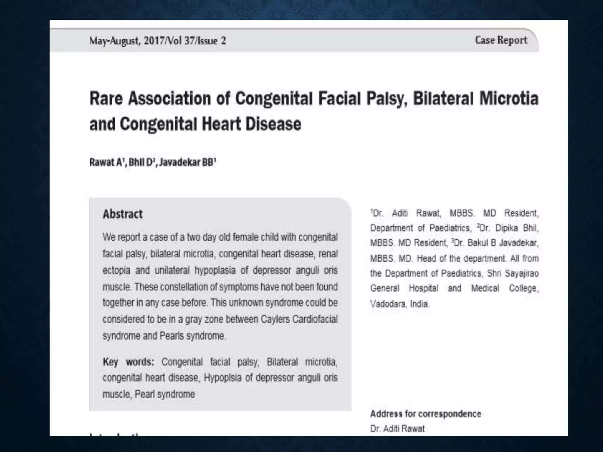 Approach to a newborn with multiple congenital anomaly | PPTX