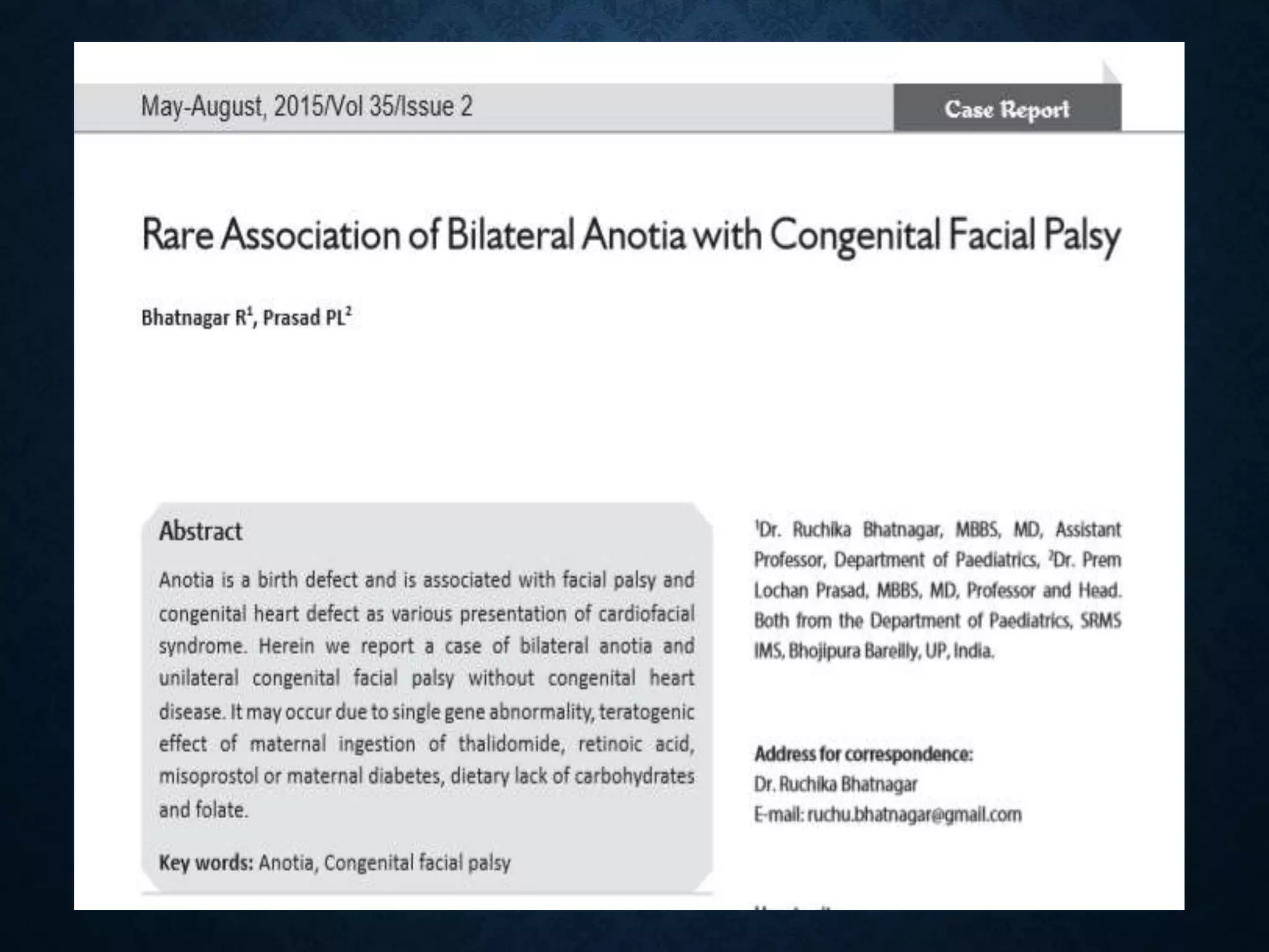 Approach to a newborn with multiple congenital anomaly | PPTX