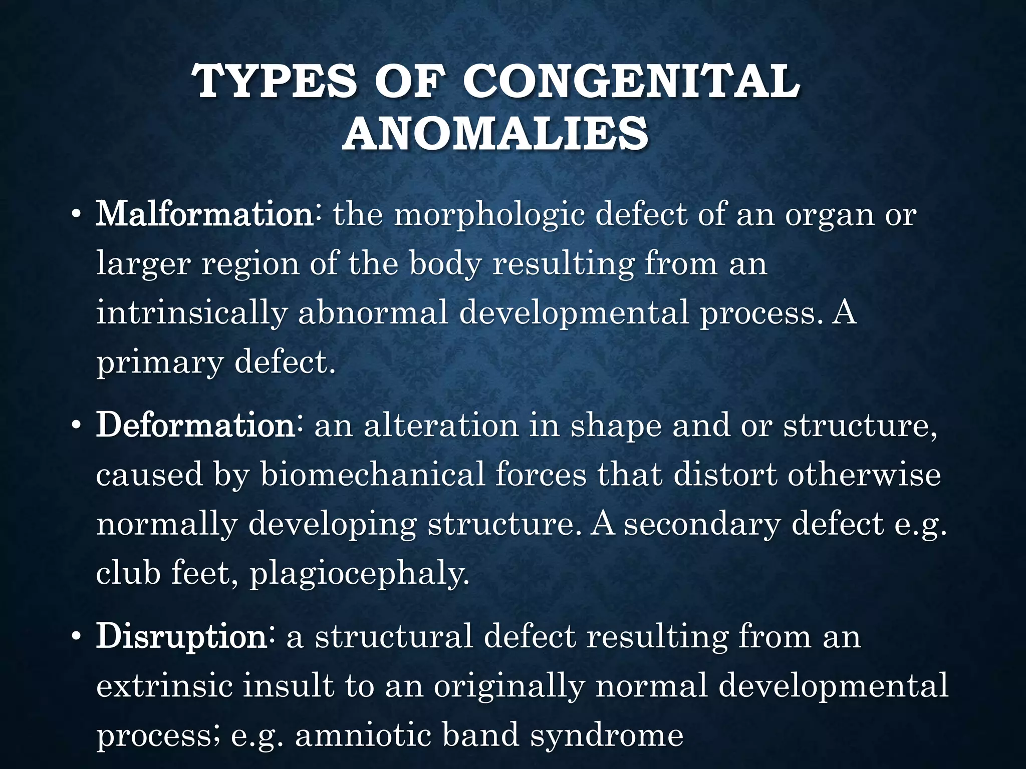 Approach to a newborn with multiple congenital anomaly | PPTX