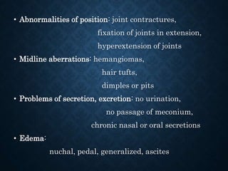 Approach to a newborn with multiple congenital anomaly | PPTX