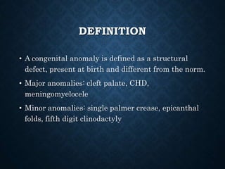 Approach to a newborn with multiple congenital anomaly | PPTX