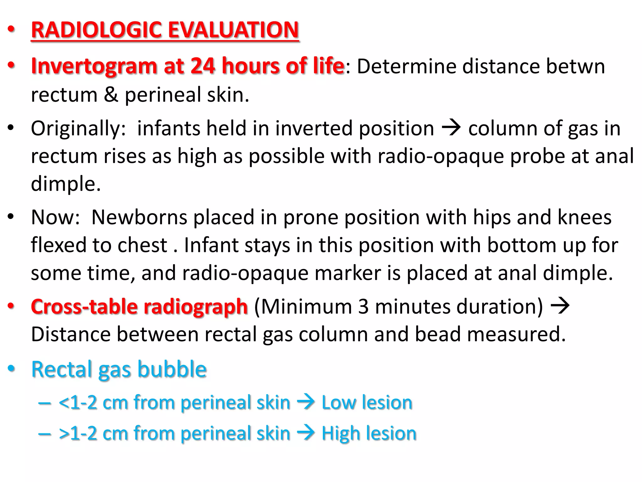 Approach to Ano Rectal Malformations - Dr Padmesh - Neonatology | PPTX