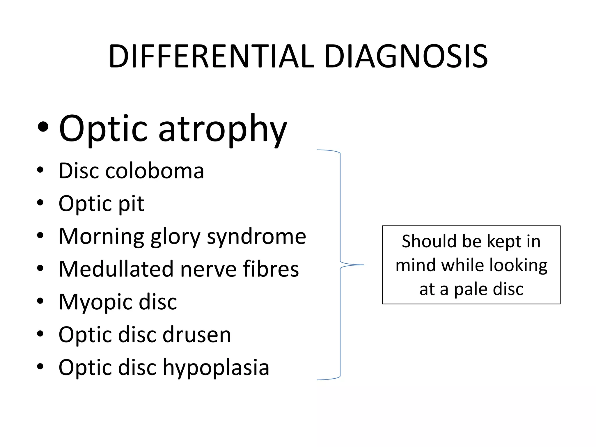Approach to a pale optic disc | PPTX
