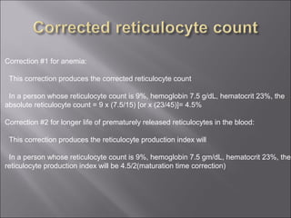 Approach to a patient of anemia1 copy | PPT