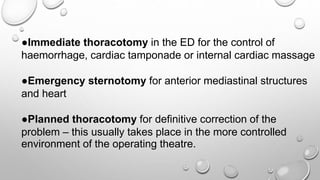 Approach to a patient of chest injury.pptx
