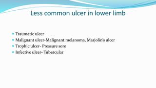 Approach to a patient of leg ulcer.pptx