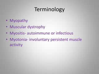 Approach to a patient of muscle disease with muscular dystrophy.pptx