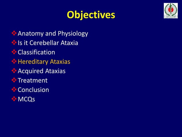 Approach to a Patient with Ataxia | PPTX | Brain and Nervous System ...