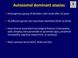 Approach to a Patient with Ataxia | PPTX