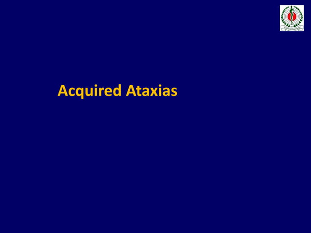 Approach to a Patient with Ataxia | PPTX | Brain and Nervous System ...