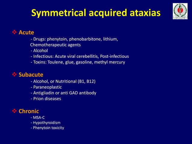 Approach to a Patient with Ataxia | PPTX | Brain and Nervous System Disorders | Diseases and ...