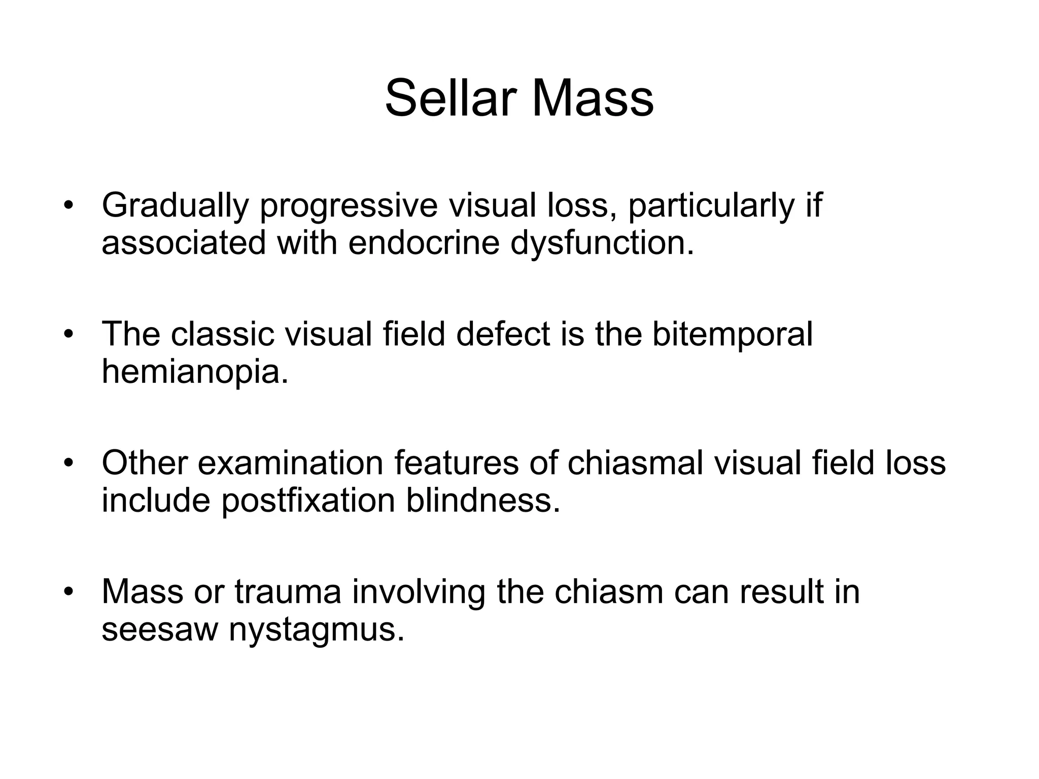 Approach to a patient with bilateral vision loss | PPT
