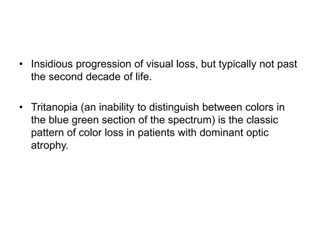 Approach to a patient with bilateral vision loss | PPT