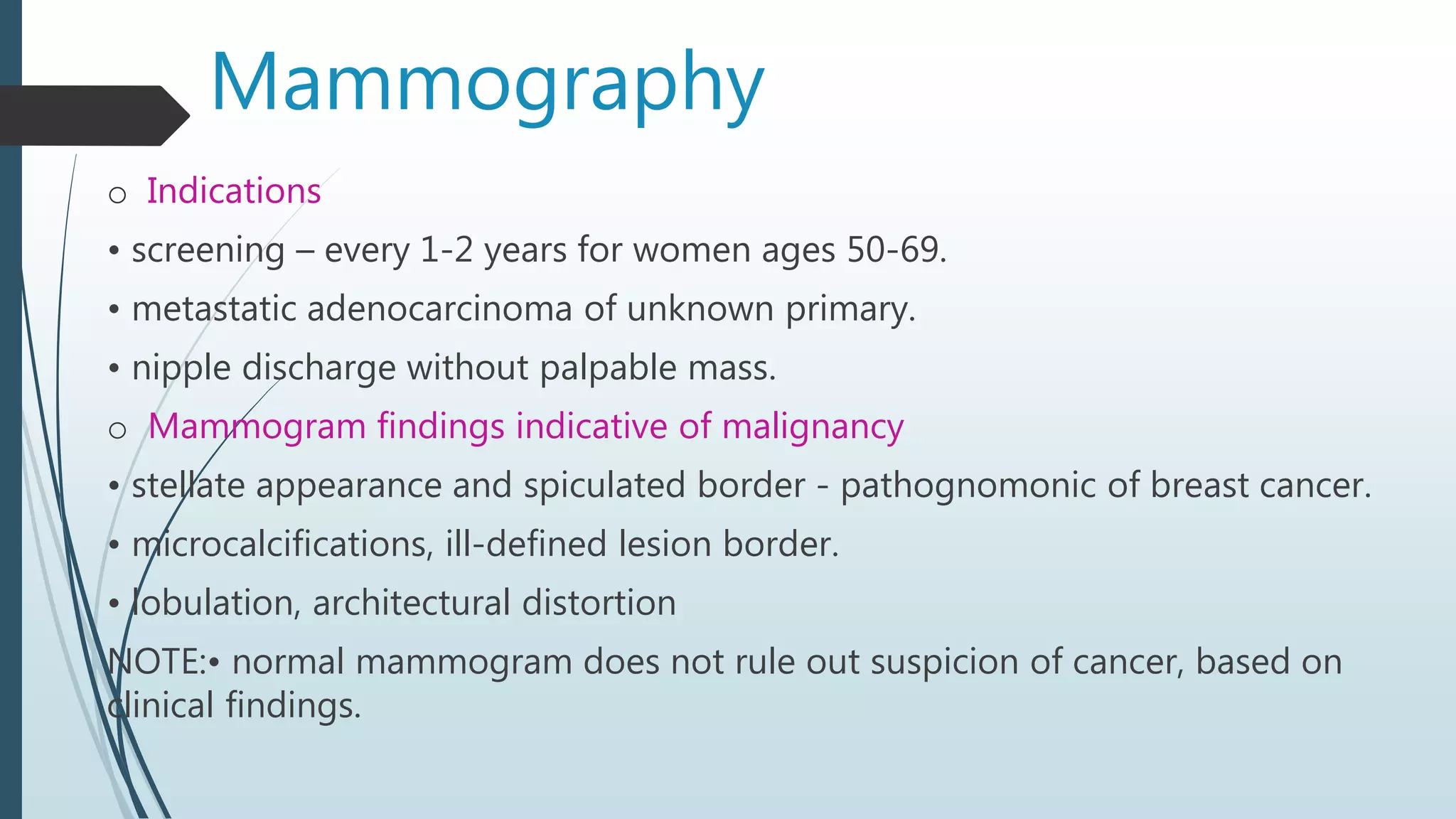 Approach to a patient with breast lump | PPTX