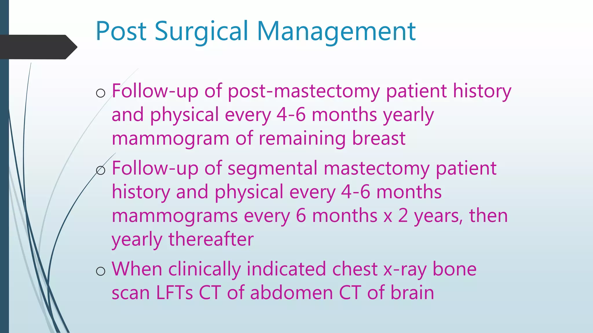 Approach to a patient with breast lump | PPTX