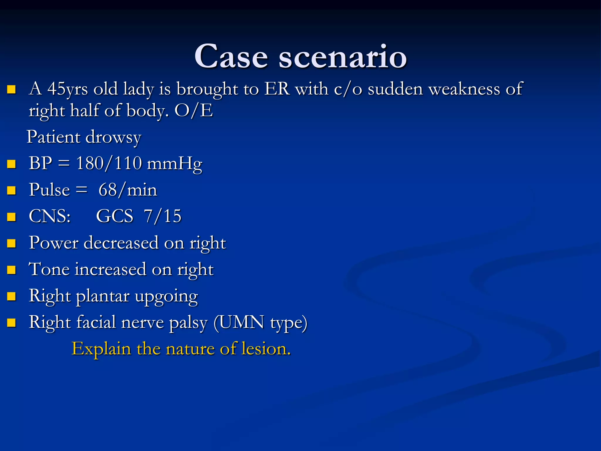 Approach to a patient with CNS disease | PPT