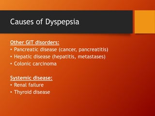 Approach to a patient with dyspepsia | PPTX