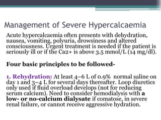 Approach to a patient with hypercalcaemia | PPTX