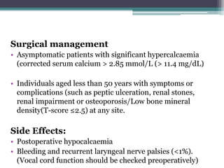 Approach to a patient with hypercalcaemia | PPTX