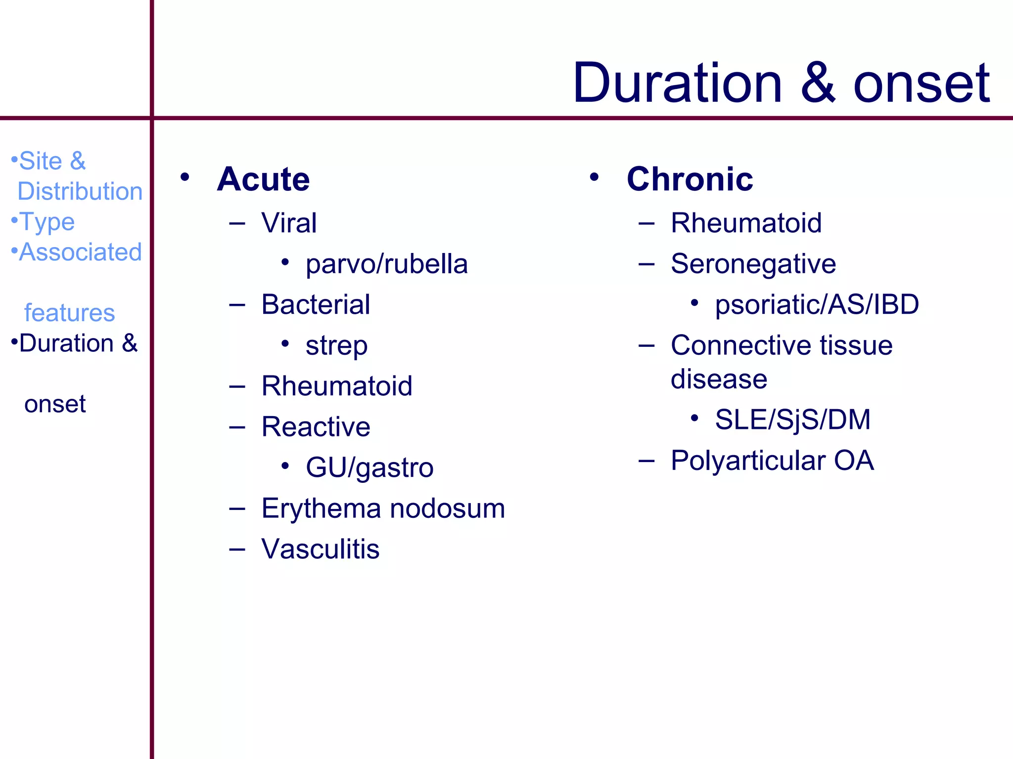 Approach To A Patient With Polyarthritis | PPT