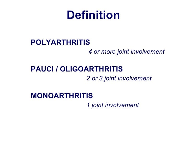 Approach To A Patient With Polyarthritis