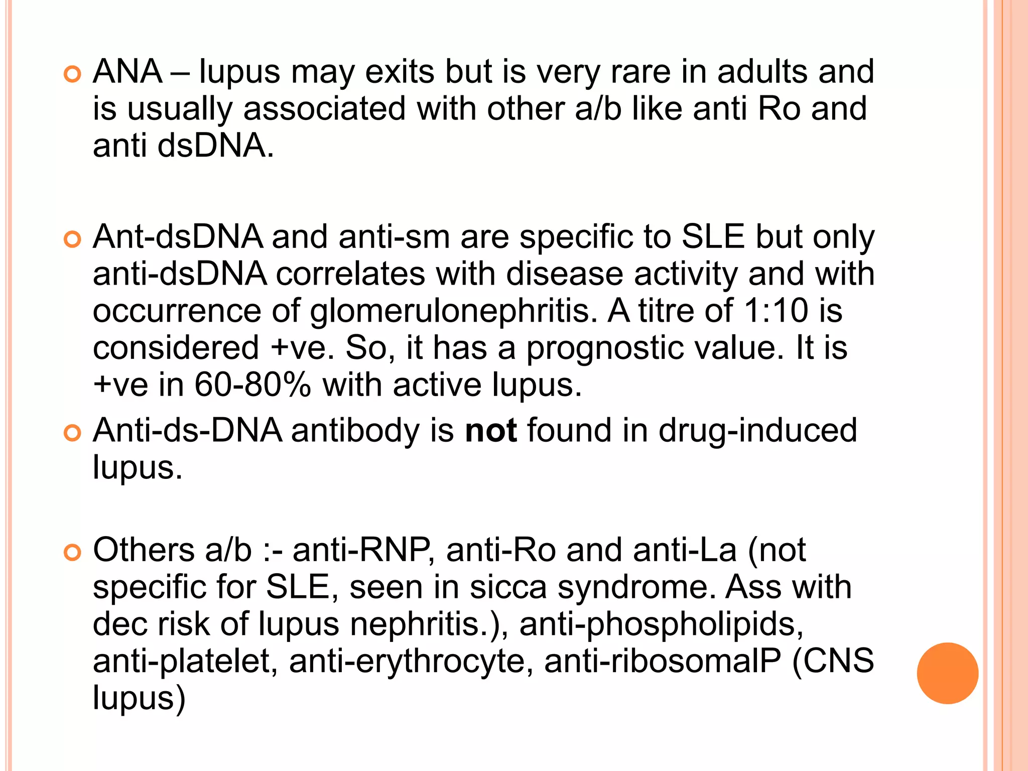 Approach to a patient with positive ana levels (2) | PPTX