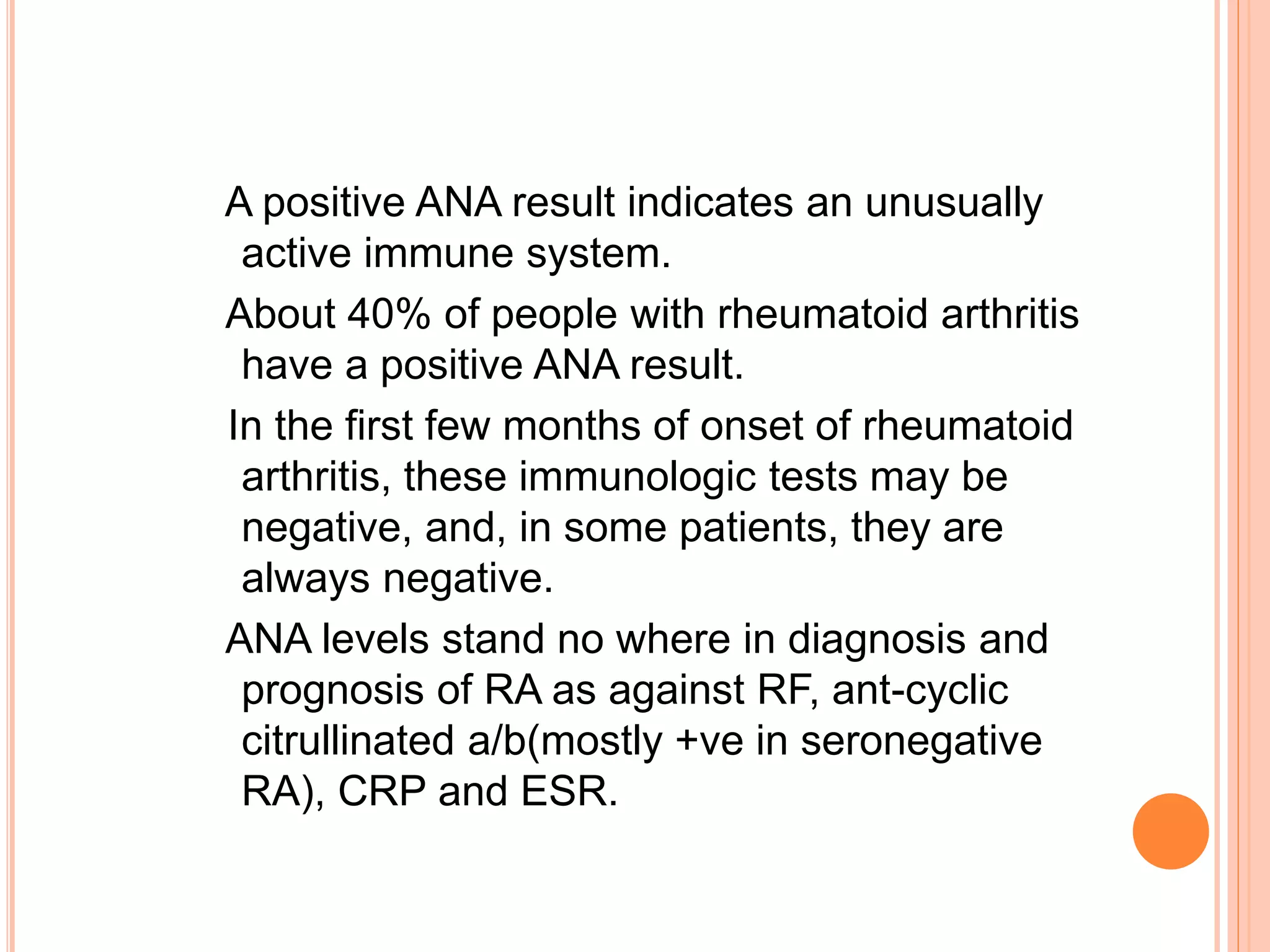 Approach to a patient with positive ana levels (2) | PPTX