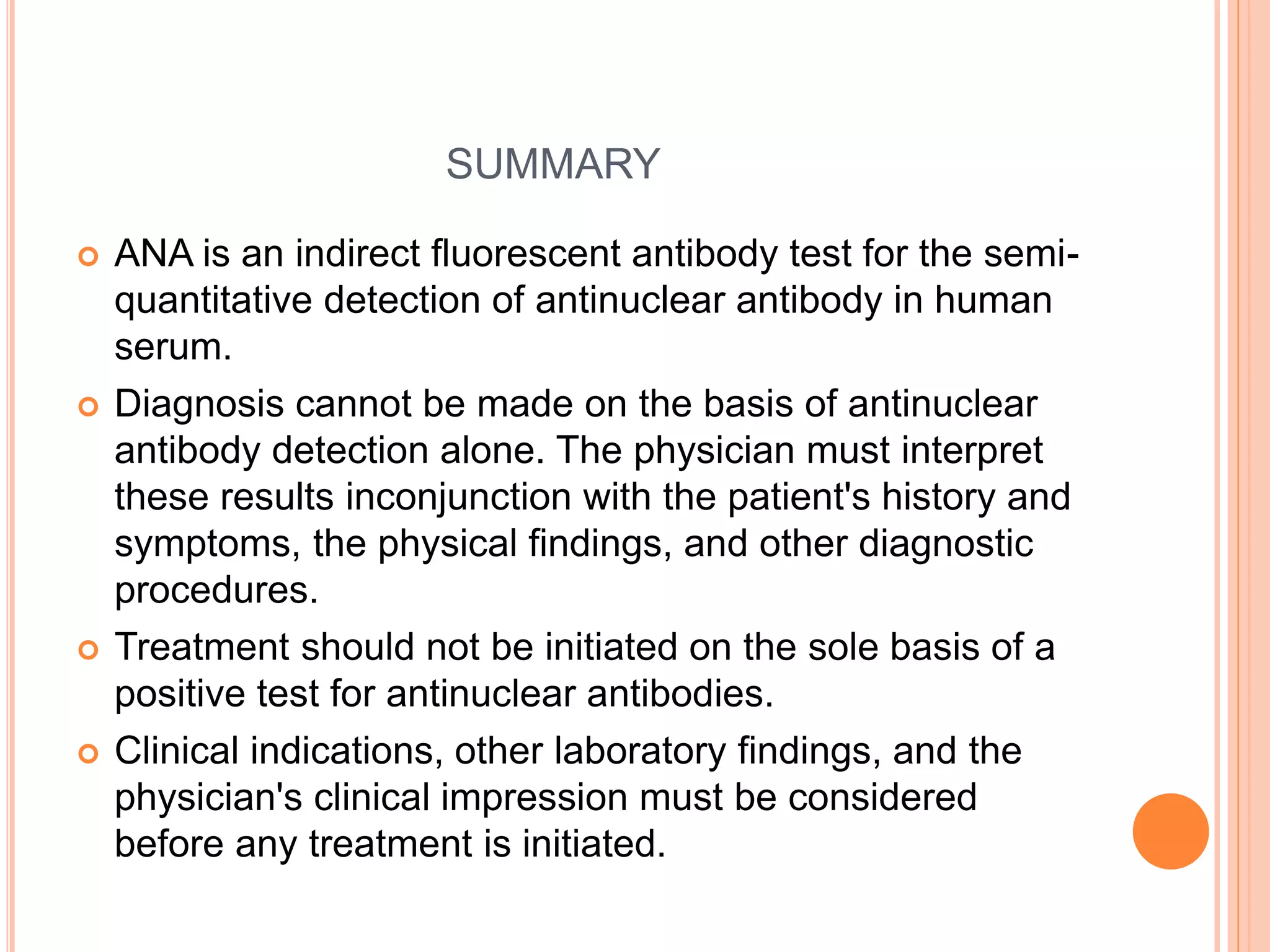 Approach to a patient with positive ana levels (2) | PPTX